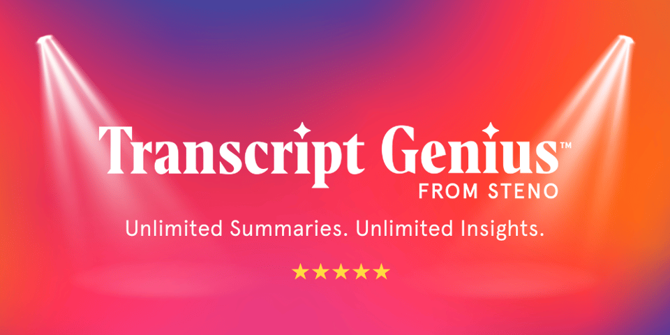 Transcript Genius Webinar: Master Transcript Analysis | Steno